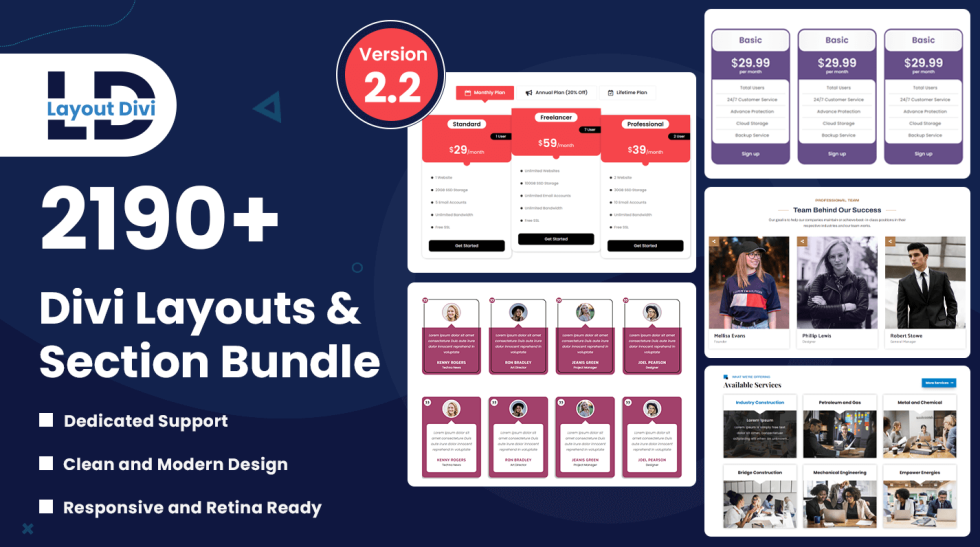 Divi Blurb Module Layout Pack | Divi Layouts