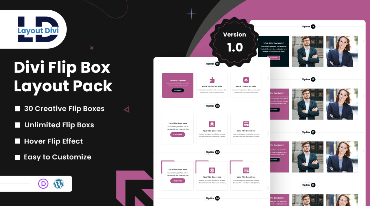 Divi Flipbox Layout Pack | Divi Layouts | The Divi Marketplace Divi Flipbox Layout Pack | Divi Layouts | The Divi Marketplace
