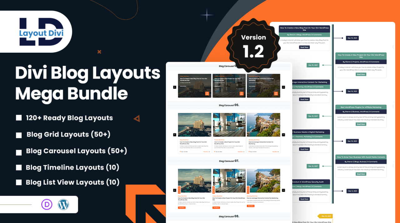 Divi Blog Layouts Mega Bundle | Divi Layouts | The Divi Marketplace
